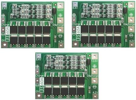 Amazon.com: 3PCS 3S 60A 12.6V 18650 Charger PCB BMS Protection Board Li ...