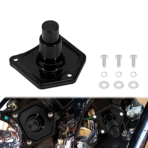 Snapklik.com : Solenoid Cover Push Button Starter Black Fit For Harley ...