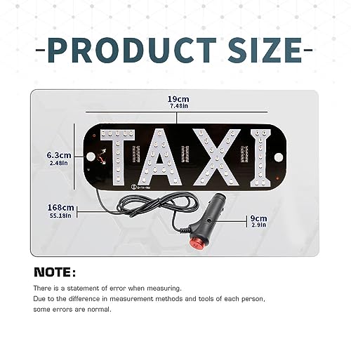 Snapklik.com : YSY Taxi Light, Taxi LED Sign Decor, Taxi LED Light Logo ...