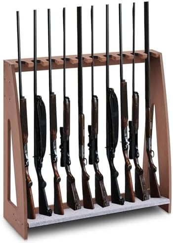Amazon.com: Mondazie Gun Rack, Floor Standing Rifle Stand with Pistol ...