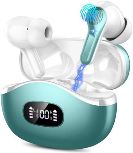 Amazon.com: Wireless Earbuds, 2024 Bluetooth Headphones 5.3 HiFi Stereo ...