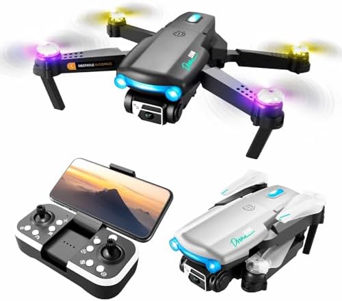 Mini Drone, RC Quadcopter Foldable Drones with Dual Camera, 360 ...