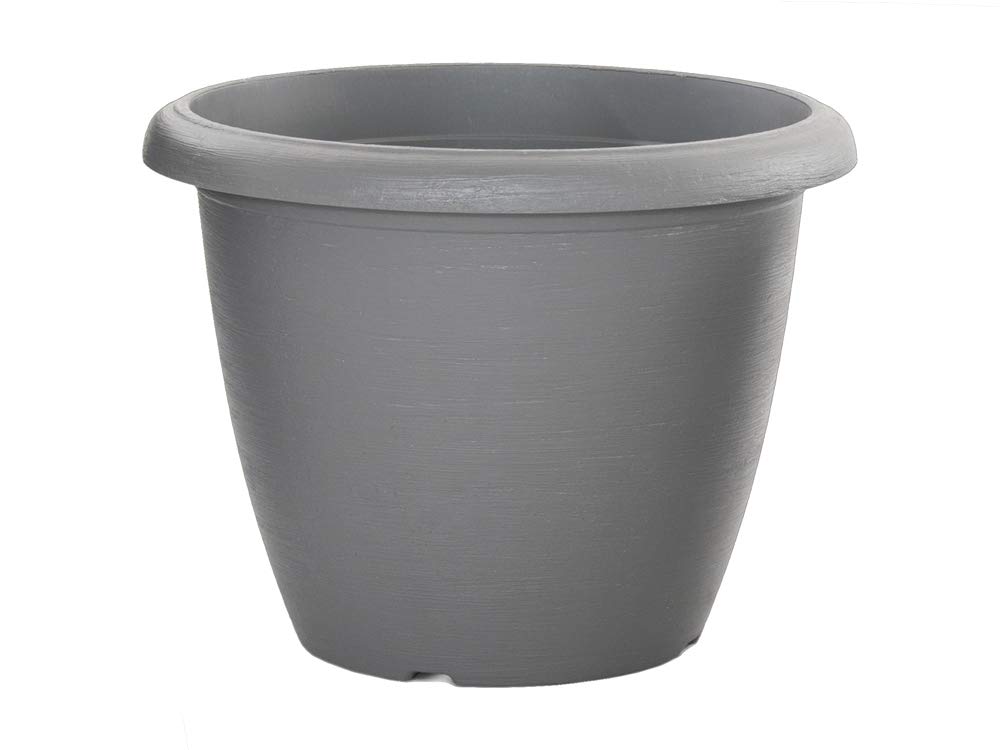 Woodlodge Eco Pot - Grey Plastic Plant Pot/ Flower Pot - 35cm Diameter ...