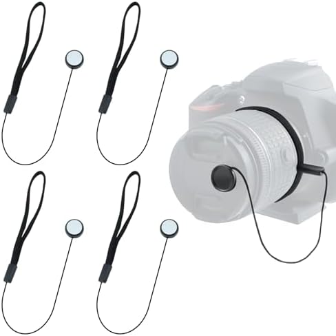 Amazon.com : UBANU 5 Pcs Camera Lens Cap Keeper, Elastic Lens Cover ...