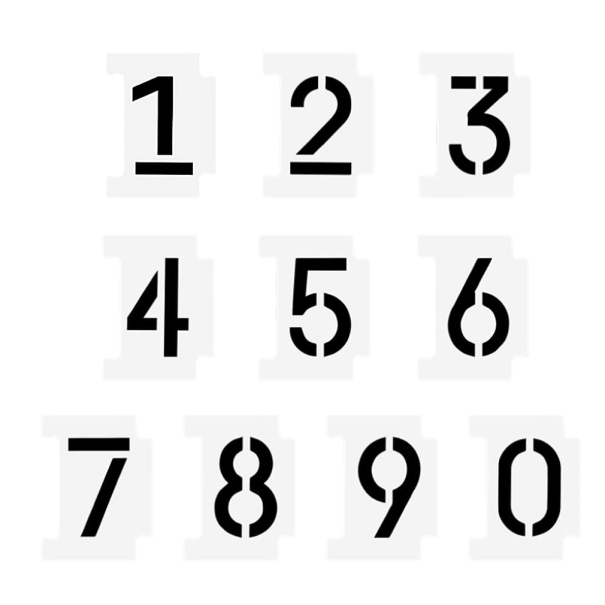 Plantillas De Números De Mesa Para Imprimir 1 20