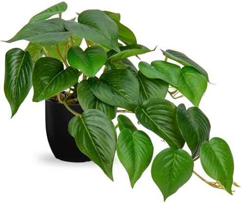 Amazon.com: DILATATA Fake Plants Indoor 8 Inch Artificial Pothos Plant ...