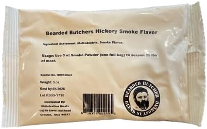 Amazon.com : Bearded Butchers Hickory Smoke Flavor Powder, 3 oz ...