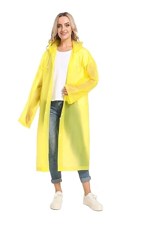 JMP Waterproof Rain Coat Hooded Universal Outdoor Water Resistant ...