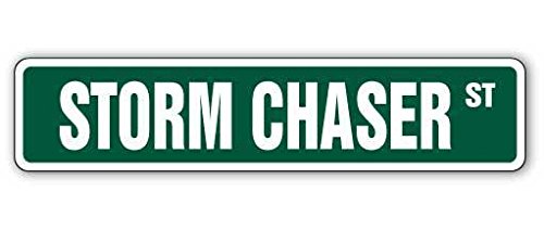 Amazon.com: Storm Chaser Street Sign Tornado Alley Tornadoes Hurricane ...