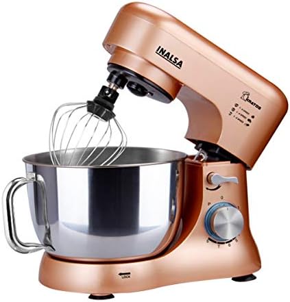 Buy Inalsa Stand Mixer Kratos-1000W with 5L SS Bowl| Includes Whisking ...
