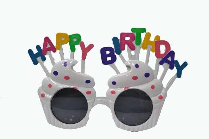 Happy Birthday Fun Cup Cake Party Goggles/Glasses/Sunglasses For Kids ...