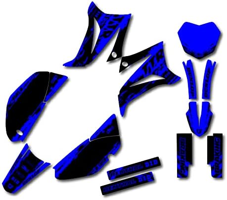 Amazon.com: Blue White Slick Racing Graphics kit Fits Yamaha 08-25 ...