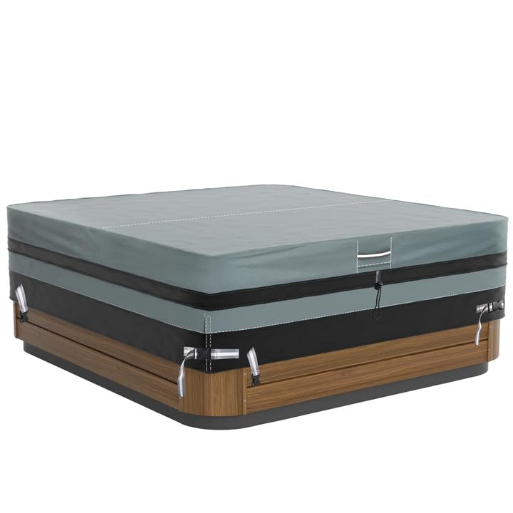 Amazon.com : GREENER Square Hot Tub Cover Heavy Duty 600D Polyester ...