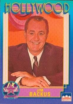 Jim Backus trading card (Gilligans Island Mr Howell) 1991 Hollywood ...