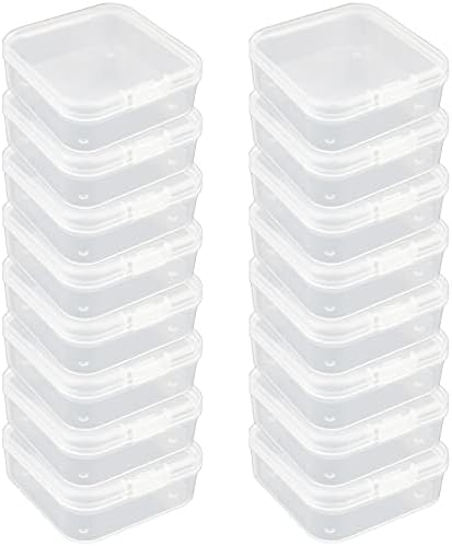 Amazon.com: 6 PCS Mini Clear Plastic Storage Containers Box Case with ...