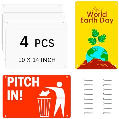 Amazon.com : Hicarer 10Pcs Sublimation Blank Aluminum Signs Metal Signs ...