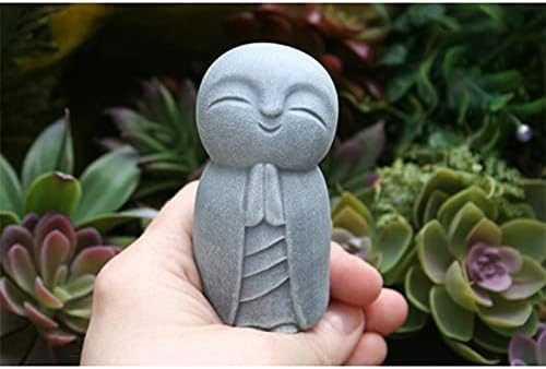 Amazon.com: Feng Shui Zen Standing Blissful Japanese Jizo Monk Figurine ...