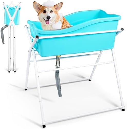 Amazon.com: Violeza Dog Bath Tub, Portable Dog Washing Bathing Station ...