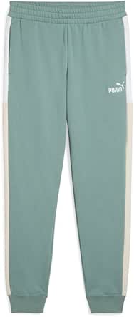Amazon.com: PUMA Mens Essentials Block Sweatpants Casual - Green ...