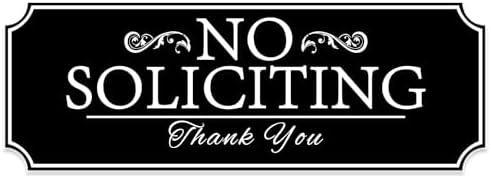 Amazon.com : No Soliciting Sign Sticker for house, Home & Business ...