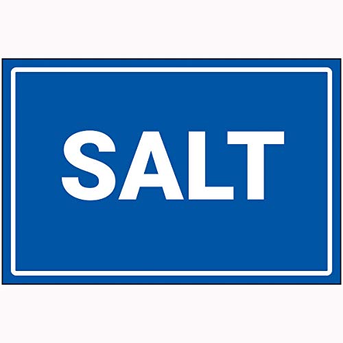 VSafety Salt Sign – 400mm x 300mm – 2mm Rigid Plastic – BigaMart