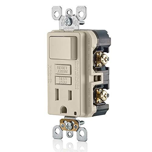 Snapklik.com : Leviton GFSW1-T Self-Test SmartlockPro Slim GFCI ...