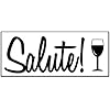 Amazon.com: Salute Italian Toast Vinyl Decal Home Decor Vinyl Wall ...