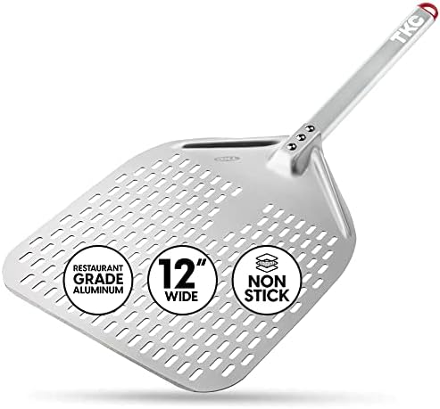 Amazon.com: TKC Perforated Pizza Peel - 12" Metal Pizza Turner ...