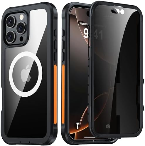 Amazon.com: Privacy Magnetic Case for iPhone 16 Pro Max with Metal ...