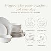 Amazon.com | over&back Dinnerware Set - Stoneware Dish Set with Dinner ...