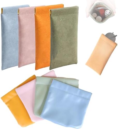 Amazon.com : Personalized Snap Closure Leather Organizer Pouch, Snap ...