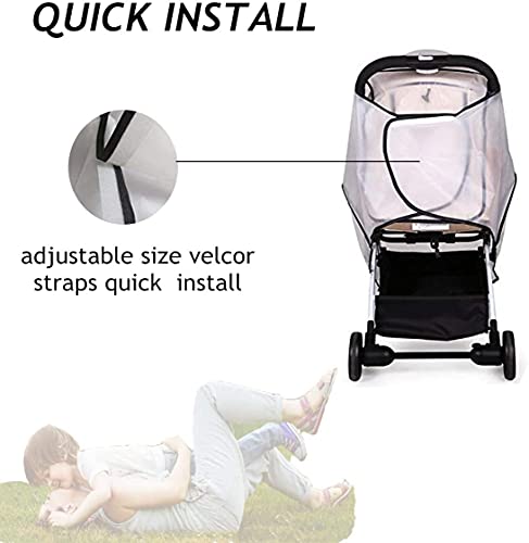 Gribell Housse de pluie universelle pour poussette - Protection contre ...