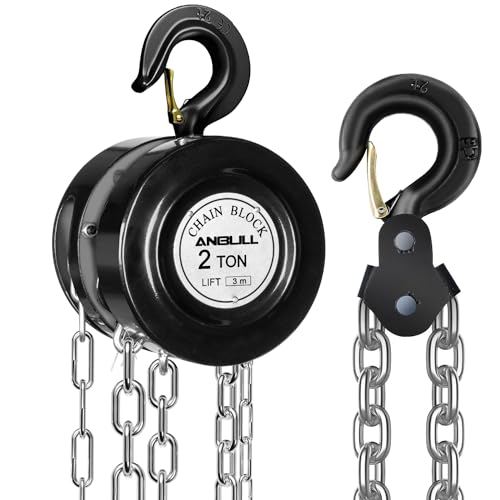 ANBULL Hand Chain Hoist 4400LBS 10FT, 2T 3M Manual Chain Block - Want ...