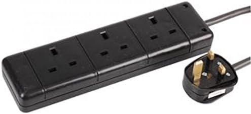 rhinocables 3 Gang Extension Lead for 3 Pin UK Plugs, 13 Amp 3 Way ...