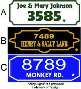 Amazon.com: Texsign Alley Sign Custom Fence Home Locate New Item : Home ...