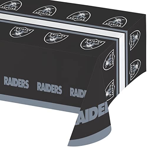 Amazon.com: Trendware Las Vegas Raiders Plastic Tablecloths, 3 Count ...