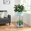 [en.casa] Flower Stand Altena Metal Light Blue Plant Shelf 60 x 27 x 27 ...