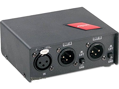 PROEL Splitter - Passive Splitter channel 1 balanced (XLR 3-pin) with 1 ...