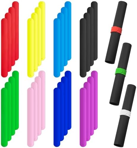 Amazon.com: Leyndo 32 Pcs Wrapping Paper Roll Holder Clips Silicone ...