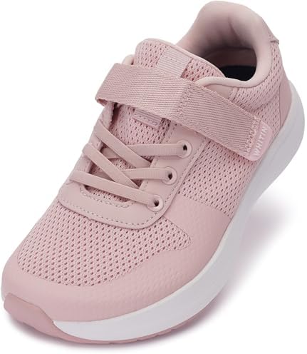 WHITIN Kids Wide Toe Box Running Tennis Shoes + Zero Drop Sole Sport ...