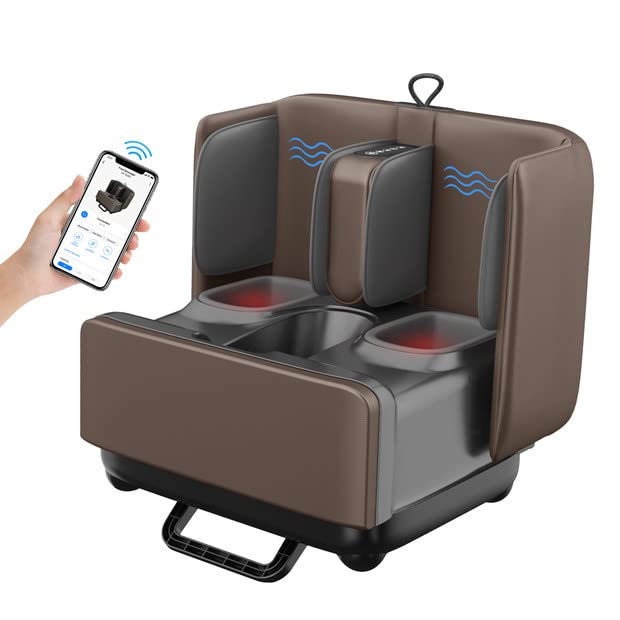 COMFIER 2 In 1 Foot And Calf Massager Ottoman Foot Rest Shiatsu Foot