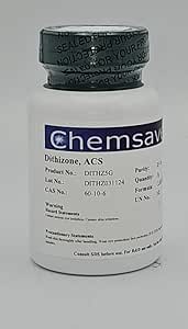 Amazon.com: Chemsavers Dithizone, ACS, 85+%, 5g : Industrial & Scientific