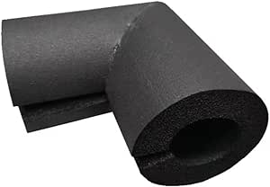 1 Pc 3/4 Inch Rubber Pipe Insulation Pre-Slit Elbow Pipe Insulation ...