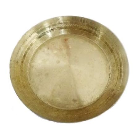 Shri Radha Brand Handmade Brass Parat Pital Parat Platter, 14x14x4-inch ...