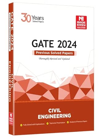 GATE-2024: Civil Engineering Previous Year Solved Papers : MADE EASY ...