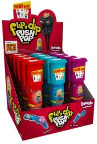 BAZOOKA CANDY FLIP N DIP Push POPS (Pack of 12) : Amazon.co.uk: Grocery