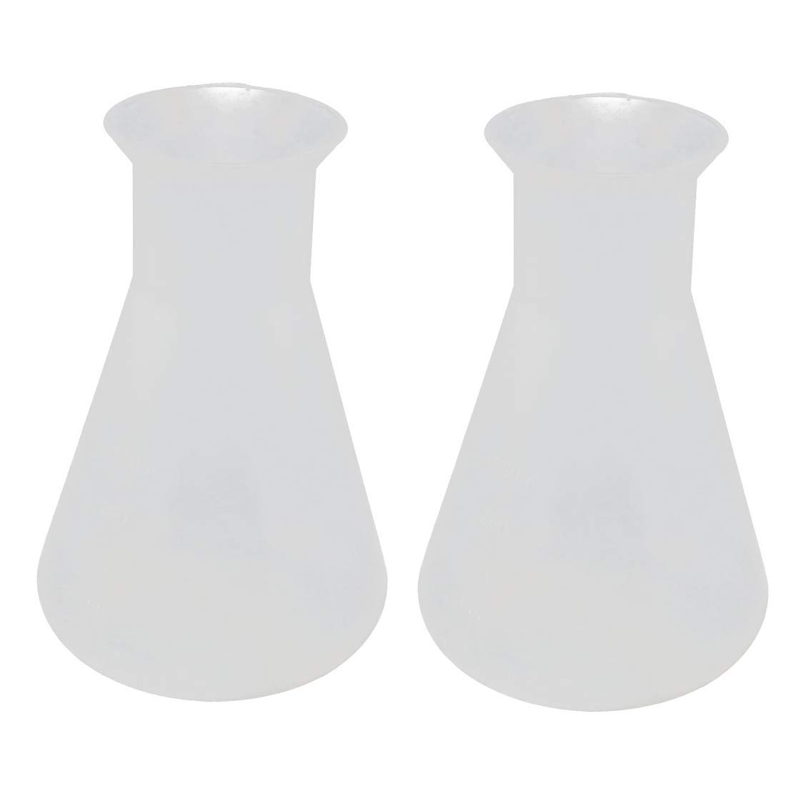 YXQ 250ml Erlenmeyer Flask PP Plastic Graduated Flasks Conical ...