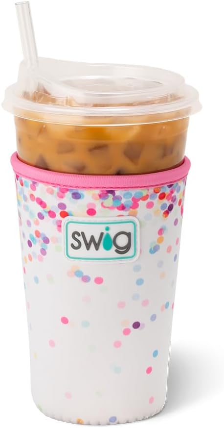 Amazon.com: Swig Life Medium Iced Cup Coolie, Standard 22oz Iced Coffee ...