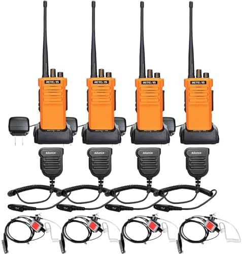 Amazon.com: Retevis RT29 2 Way Radios(4 Pack) with Earpiece(4 Pack ...