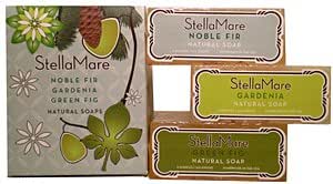 Amazon.com: Stella Mare Abeto Noble, Gardenia Jabón & Green Fig 3 ...